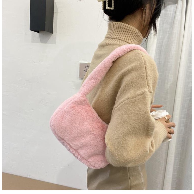 Jual Shoulder Bag Wanita Fluffy Fur Korea Viral Tas Selempang Bahu ...