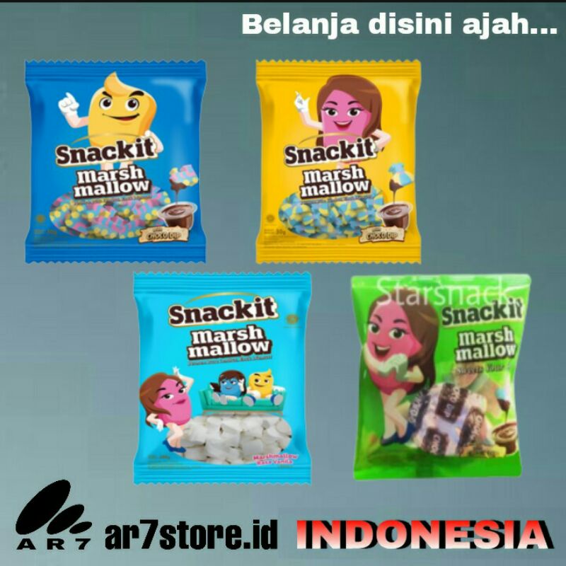 Jual SNACKIT MARSHMALLOW Renceng isi 10 pcs | Shopee Indonesia
