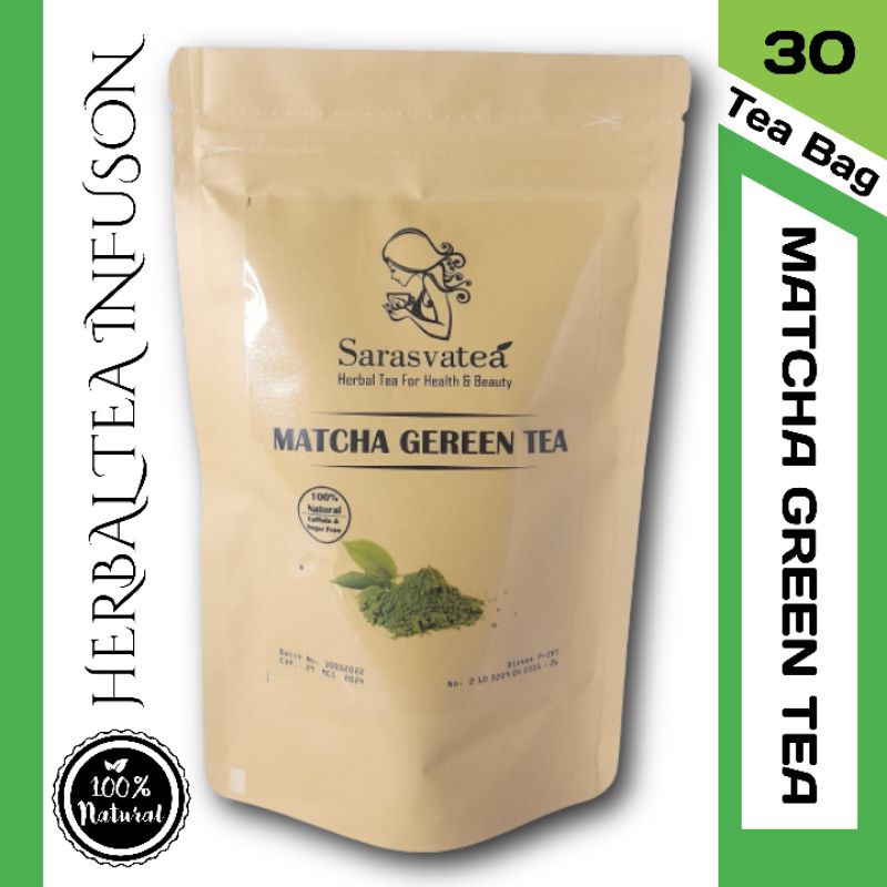 Jual MATCHA TEA : ORGANIC MATCHA GREEN TEA (30 Tea Bag) | Shopee Indonesia