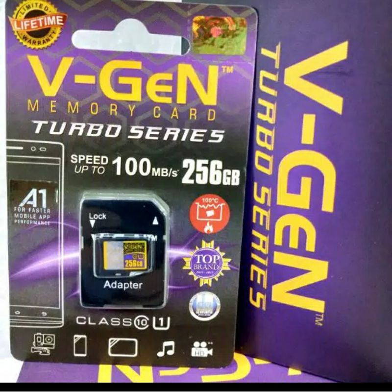 Jual Memory Card V-Gen 128 / 256 / 512 GB Class 10 Turbo | Shopee Indonesia