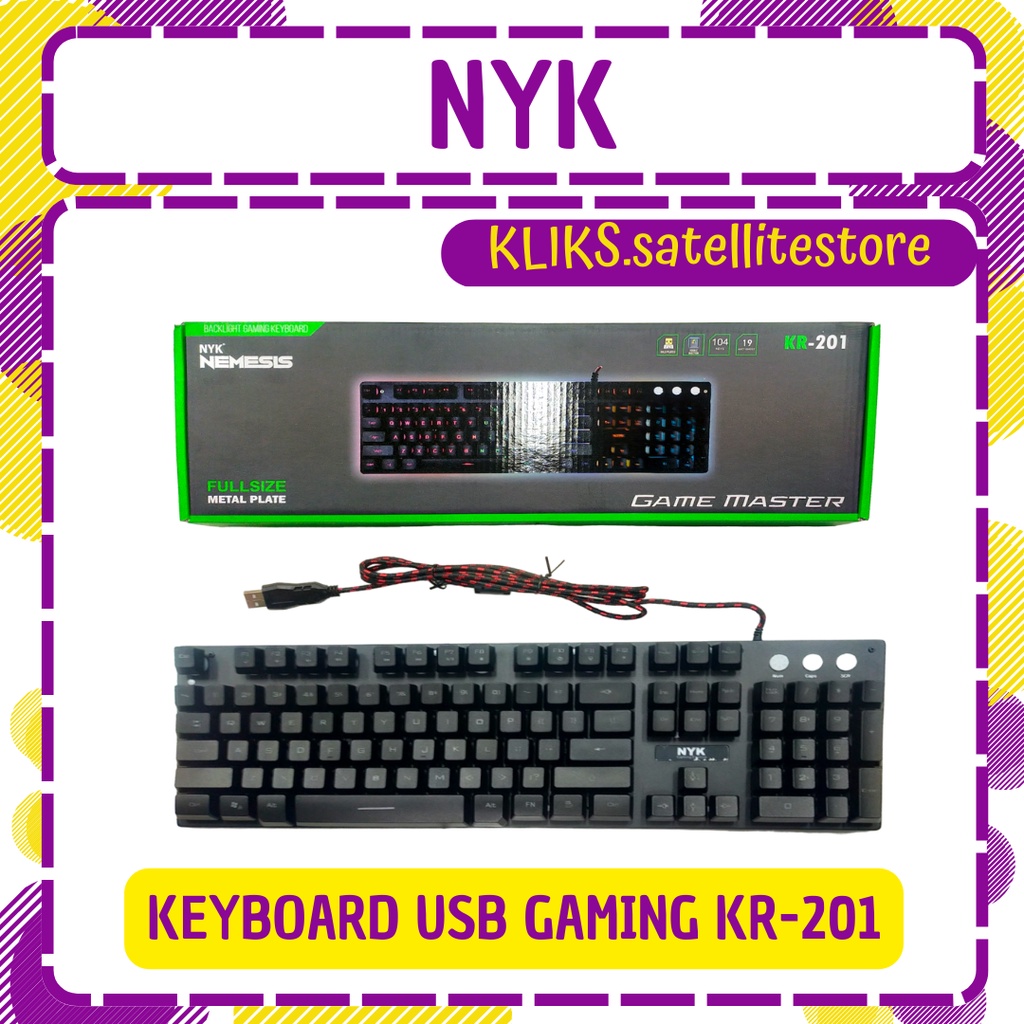 Jual KEYBOARD NEMESIS GAMING KR-201 | Shopee Indonesia
