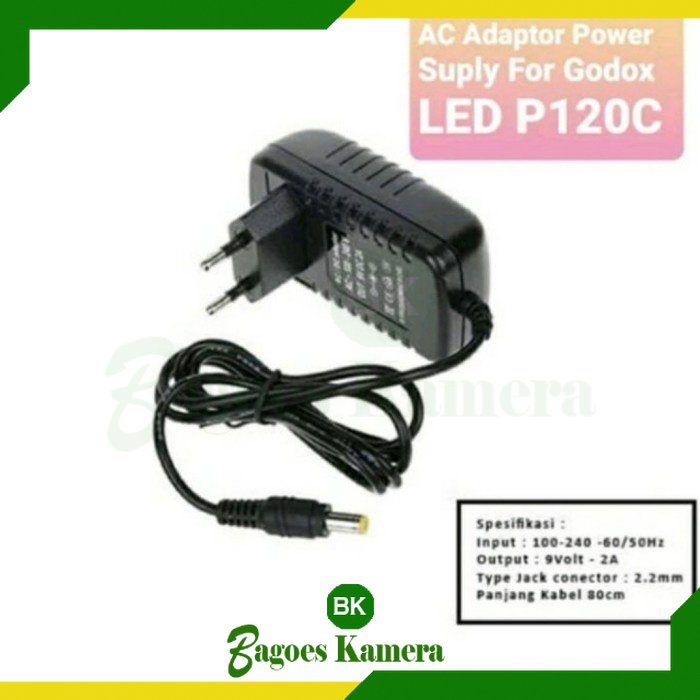 Jual AC DC Power Adaptor Adapter Led Godox P120c P 120C Colokan Lampu ...