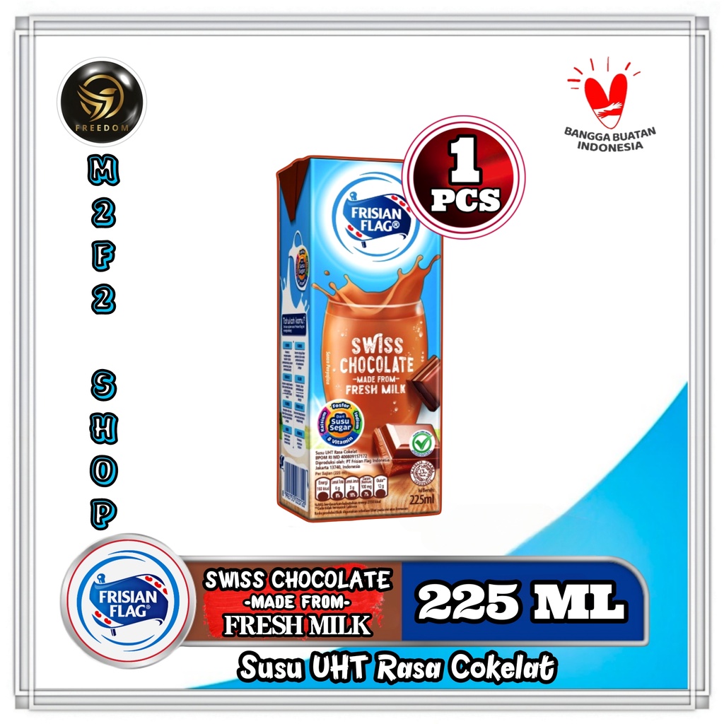 Jual Susu Bendera Frisian Flag Purefarm Kotak UHT Swiss Chocolate | Cokelat - 225 ml (Kemasan ...