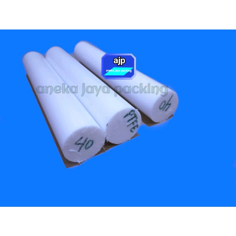 Jual teflon rod dia 40mm x 25cm as ptfe batangan | Shopee Indonesia