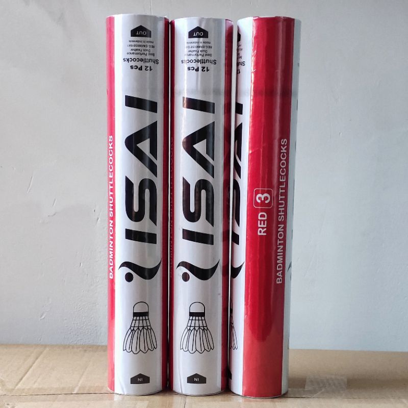 Jual Shuttlecock Badminton Isai Merah | Shopee Indonesia