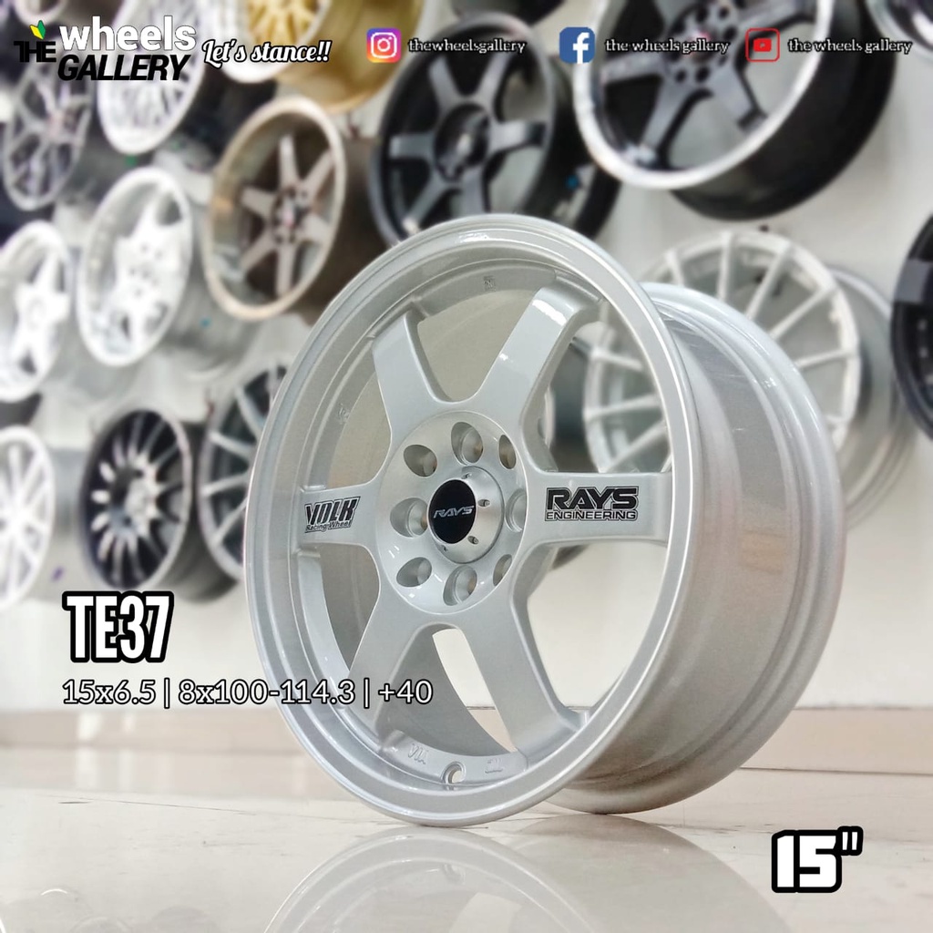 Jual Velg Mobil JF Luxury TE37/Victory 15" 4x100 By RH Wheels | Shopee Indonesia