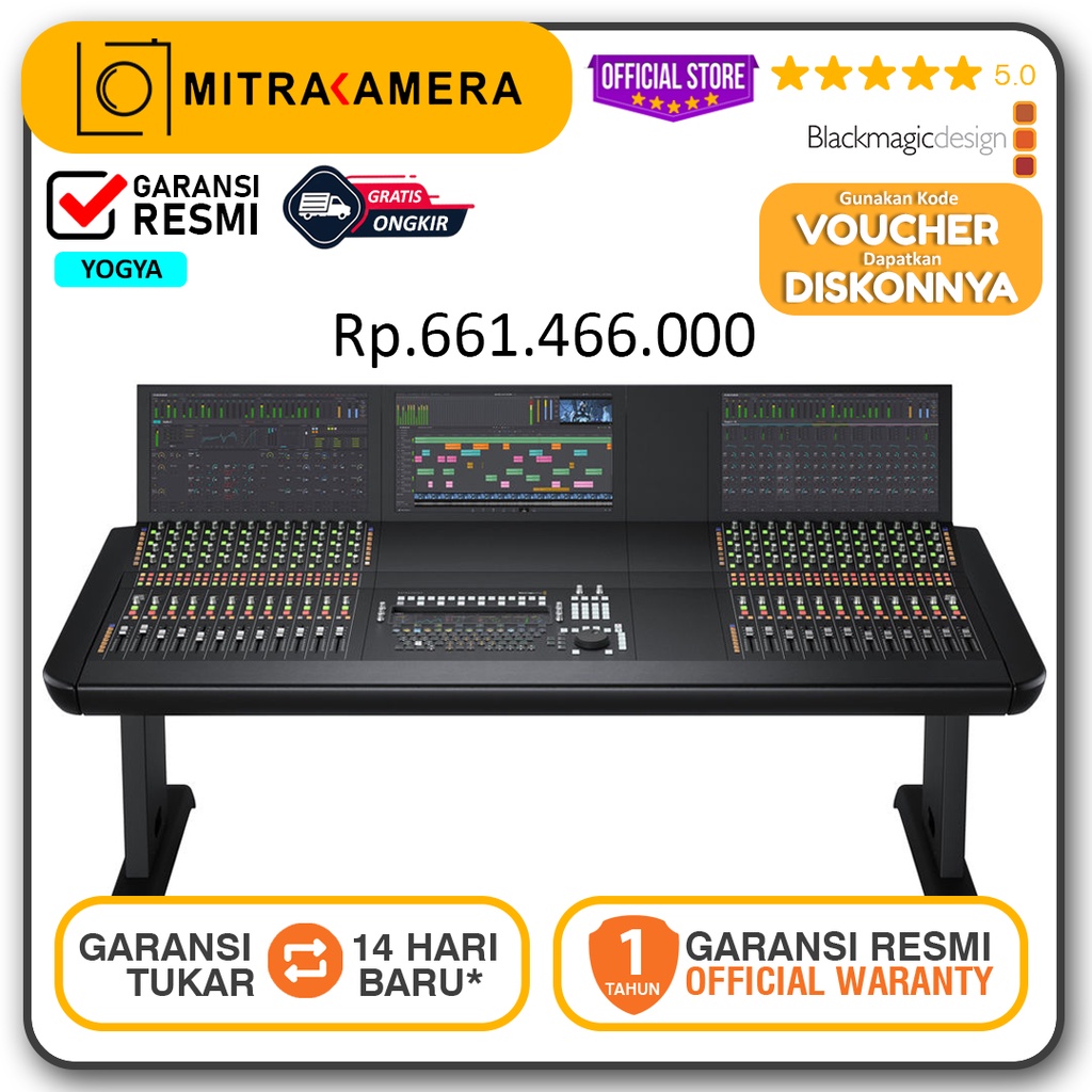 Jual Blackmagic Design Fairlight Console Bundle 3 Bay Garansi Resmi ...