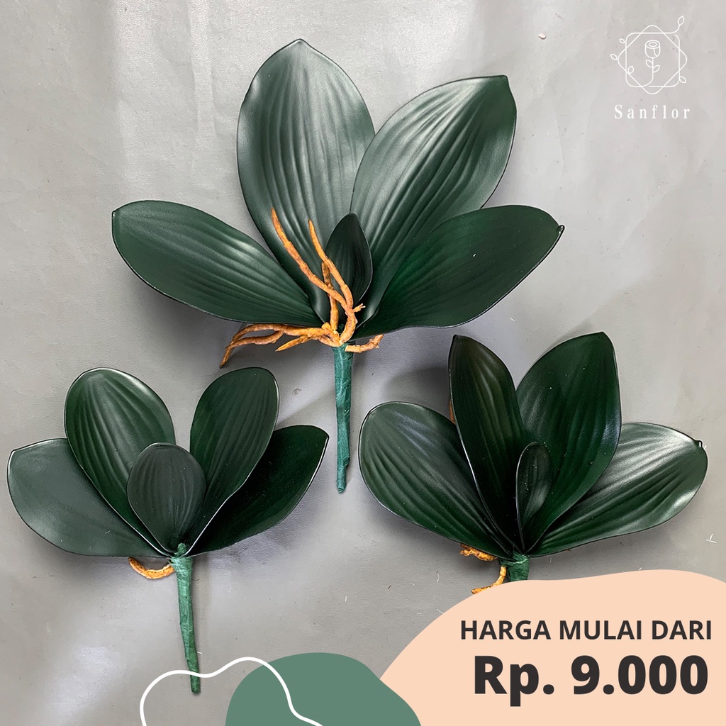 Jual DAUN ANGGREK ARTIFICIAL BUATAN UNTUK DEKORASI PERNIKAHAN MURAH 3 ...