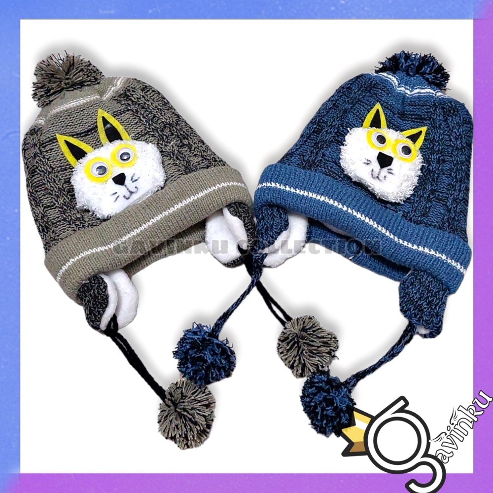 Jual Topi Kupluk Anak Afika Penutup Telinga Bayi Laki Laki Perempuan ...