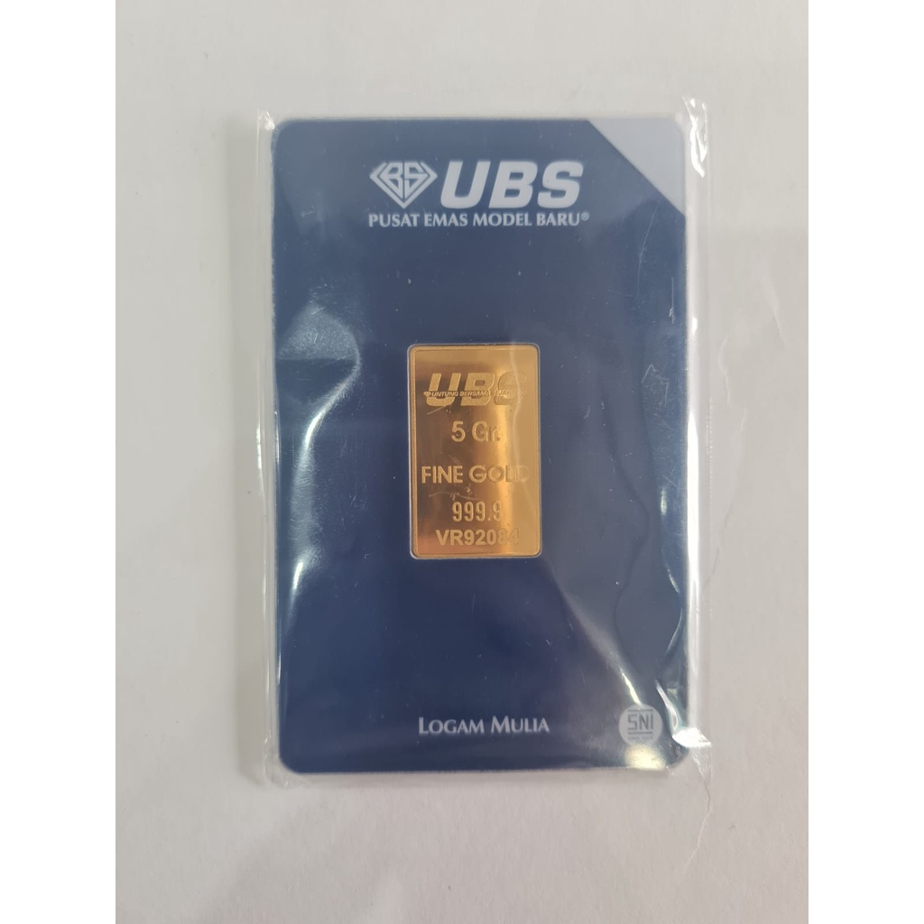 Jual 5 GRAM LM LOGAM MULIA EMAS UBS PRESS TERBARU QR CODE BARCODE ...