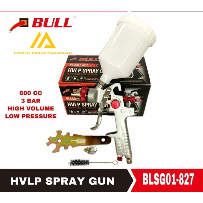 Jual HVLP Spray Gun Bull BLSG01-827 - Alat Semprot Cat Bull HVLP Tabung ...