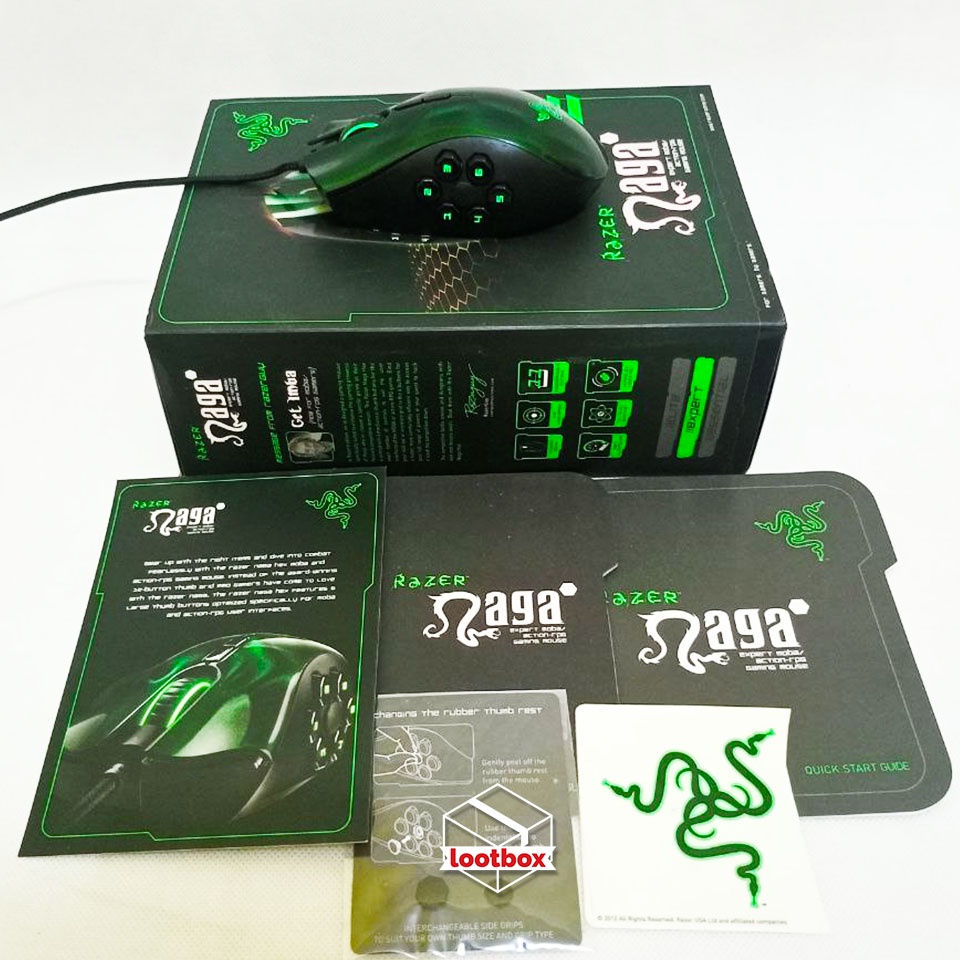 Jual Mouse Gaming Razer Naga Hex Expert for MOBA Action RPG [SECOND ...