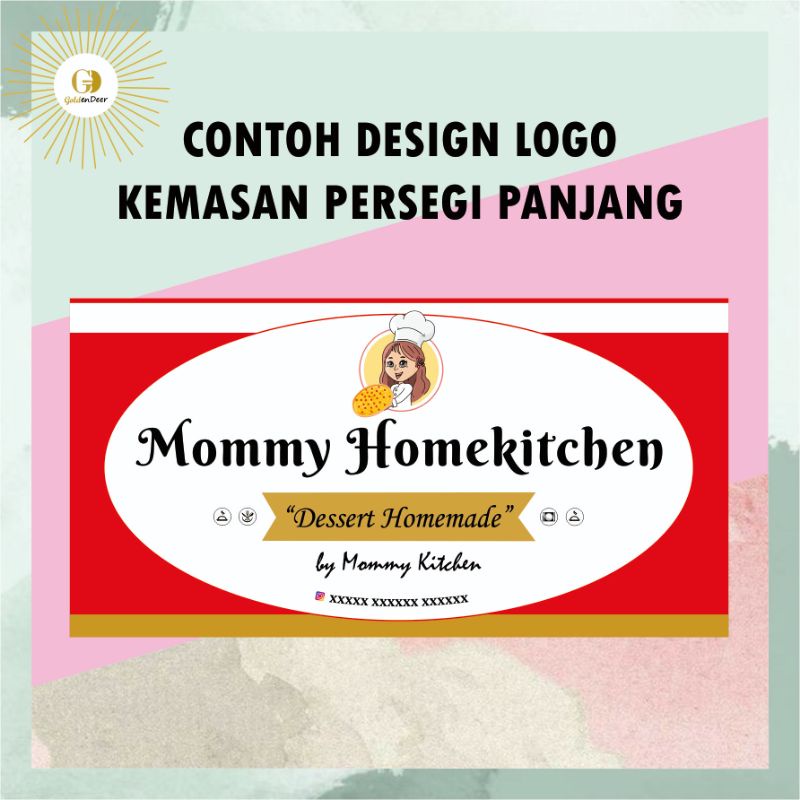Jual Cetak Stiker / Custom Sticker Logo (Persegi Panjang)/ Sticker Logo ...