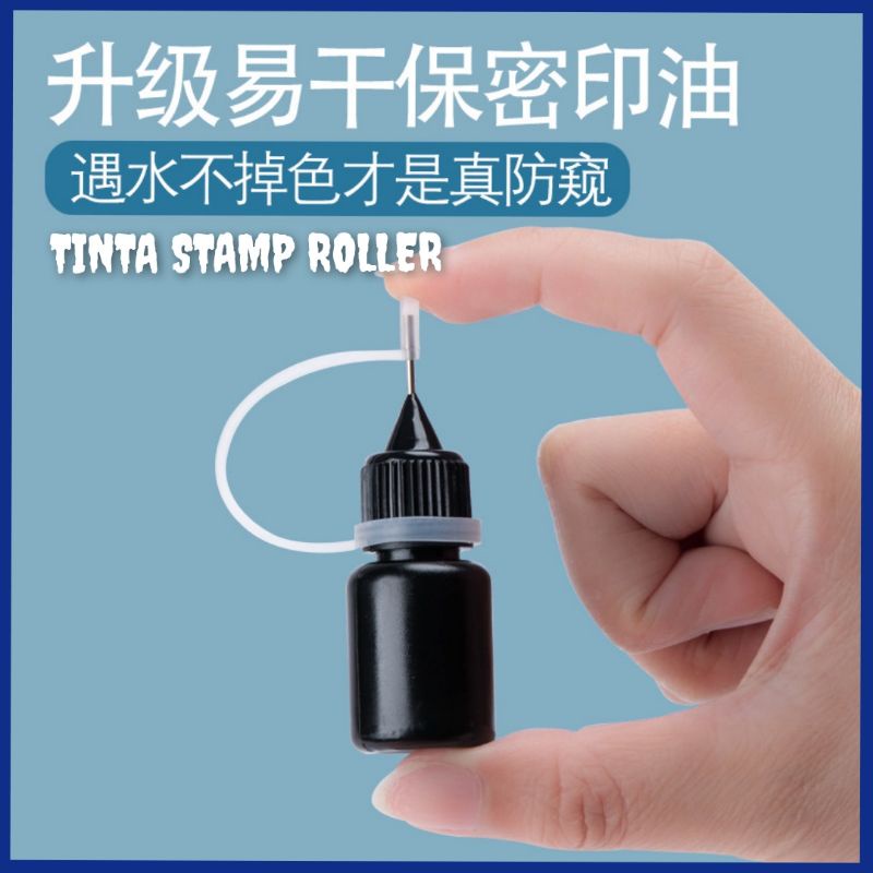 Jual TINTA STAMP ROLLER TINTA HITAM 5ML TINTA STEMPEL STAMP INK ...