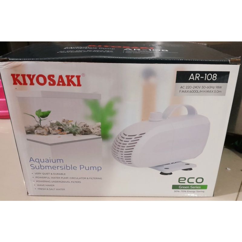 Jual mesin pompa celup air kolam power head waterpal air terjun Kiyosaki AR 108 tenaga kencang ...