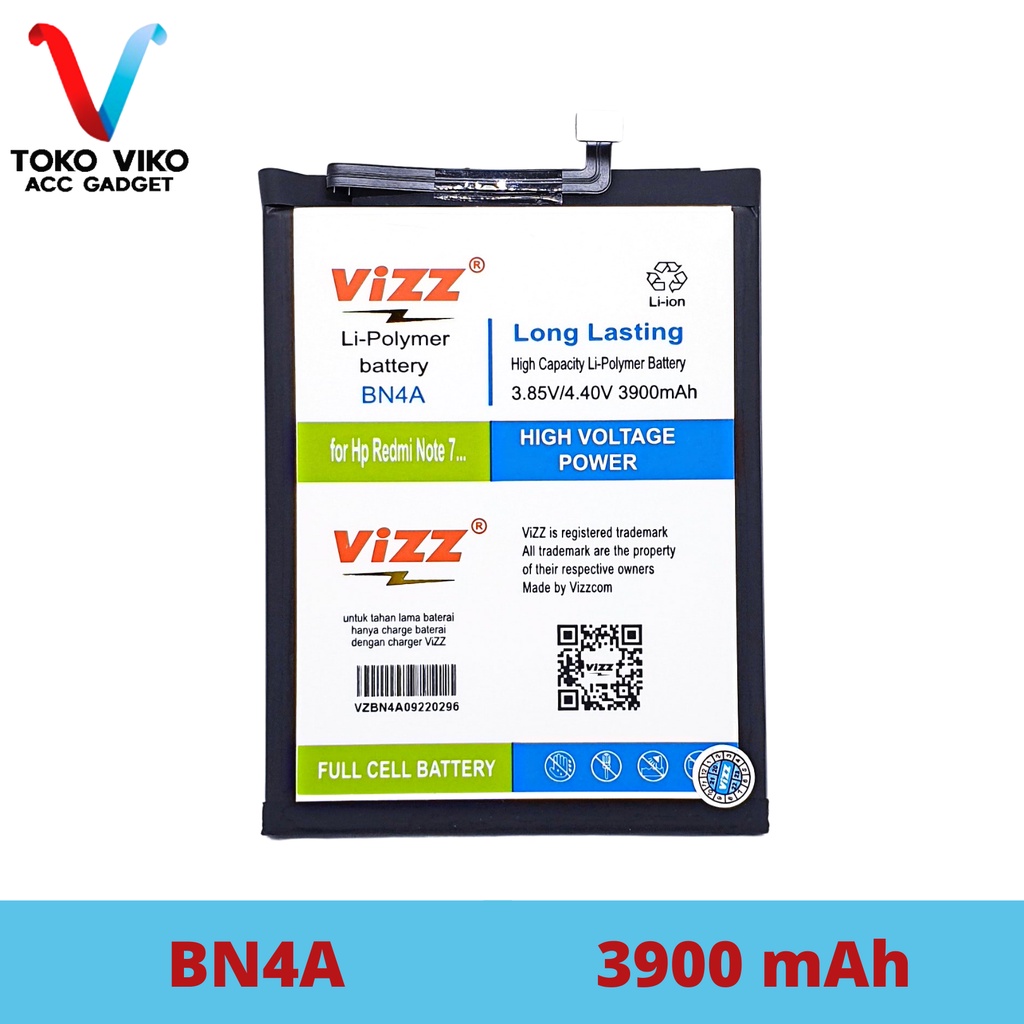 Jual Vizz Xiaomi BN4A Redmi Note 7 / Redmi Note 7 Pro Baterai Batre ...