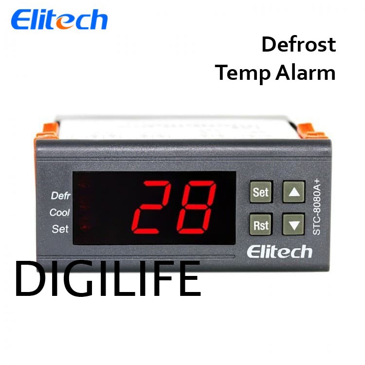 Jual Elitech STC8080A+ Thermostat Defrost STC-8080A+ Termostat Temperature Controller Pengontrol ...