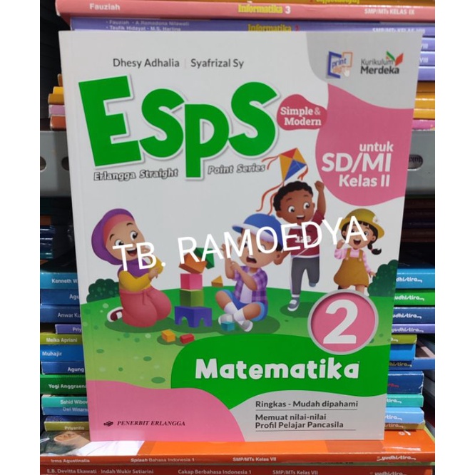 Jual Buku ESPS Matematika SD/MI kelas II Kurikulum Merdeka Erlangga | Shopee Indonesia