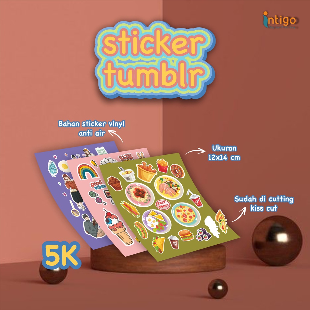 Jual Sticker Tumblr / Sticker waterproof / Sticker Aesthetic | Shopee Indonesia