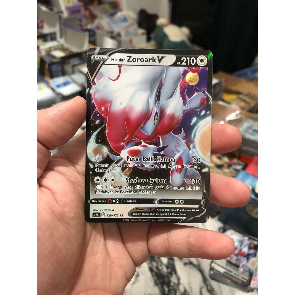 Jual Kartu Pokemon TCG Hisuian Zoroark V RR s12a VStar Semesta Original Indonesia Arceus Palkia ...