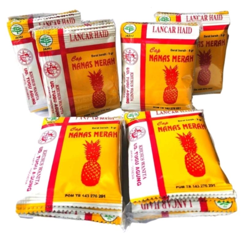 Jual JAMU CAP NANAS MERAH (isi 10 sachet) | Shopee Indonesia