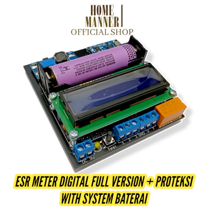 Jual ESR METER + SMART TESTER DIGITAL With BATERAI/ DIGITAL ESR METER ...
