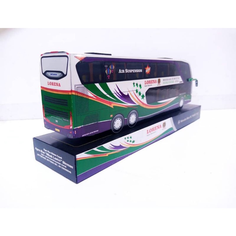 Jual MINIATUR BIS BUS LORENA PAPERBUS PAPERCRAFT PAJANGAN LORENA KARINA ...