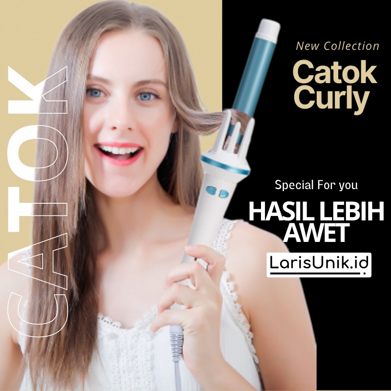 Jual Alat Catokan Cetokan Curly Rambut Roll Gulung Keramik Putih Catok ...