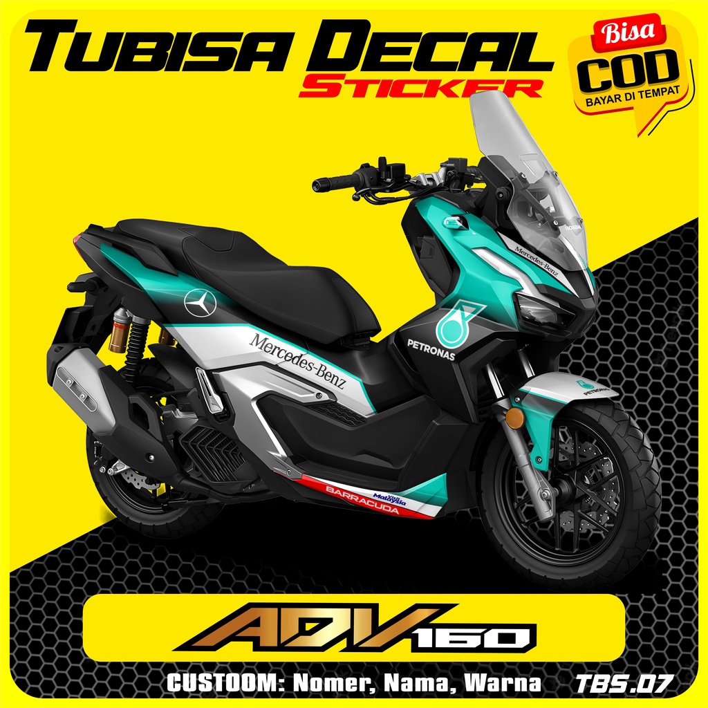 Jual Decal Sticker Striping Full Body ADV 160 Premium Racing Petronas ...