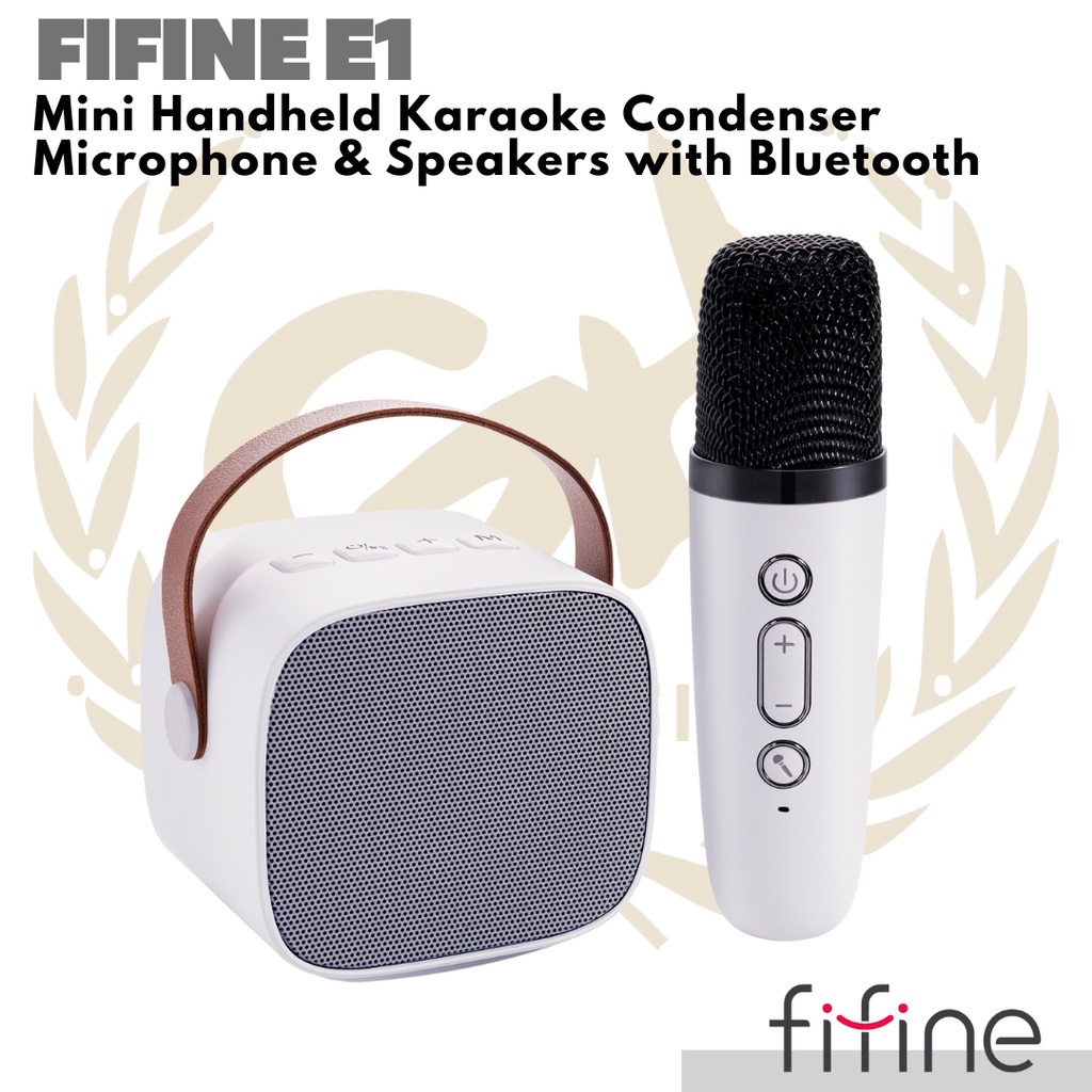 Jual Fifine E1 Mini Handheld Karaoke Condenser Microphone Speaker ...
