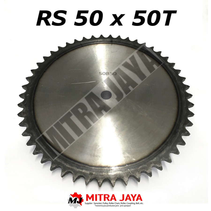 Jual SPROCKET GEAR SINGLE RS 50 x 50 SPROCKET RANTAI GIGI 50T | Shopee ...