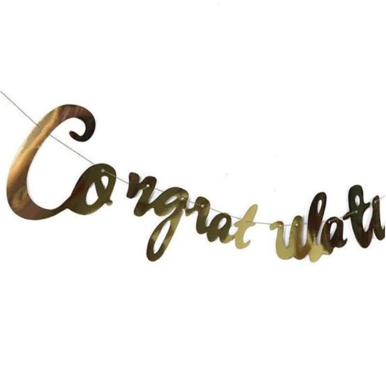 Jual Balontoys Graduation Banner Latin Congratulation/Banner Kelulusan ...