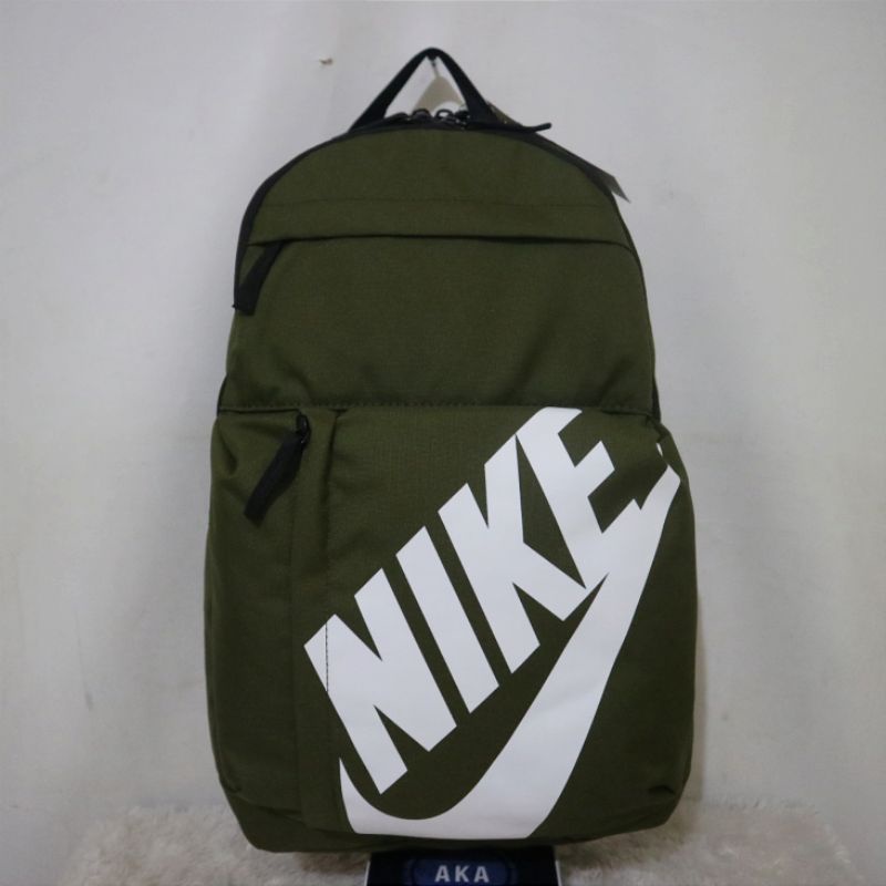Jual Tas Ransel Nike Elemental Backpack Khaki Green White ( 100% ...