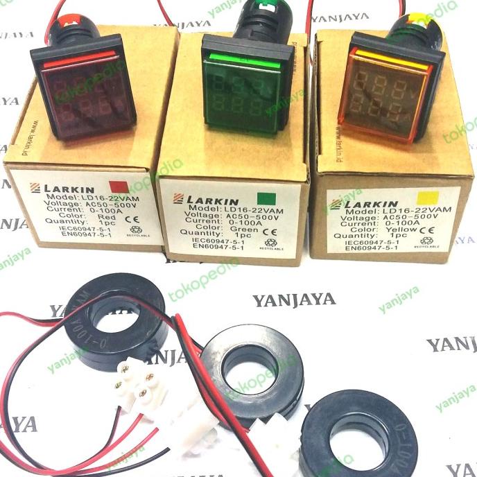 Jual Pilot Lamp With Volage Amper/Volt Amper Meter Larkin/Amper Voltage ...