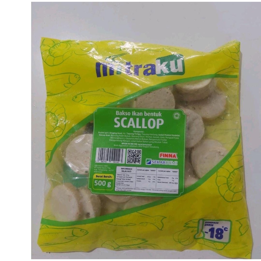 Jual Mitraku Scallop Ikan 500gr | Shopee Indonesia