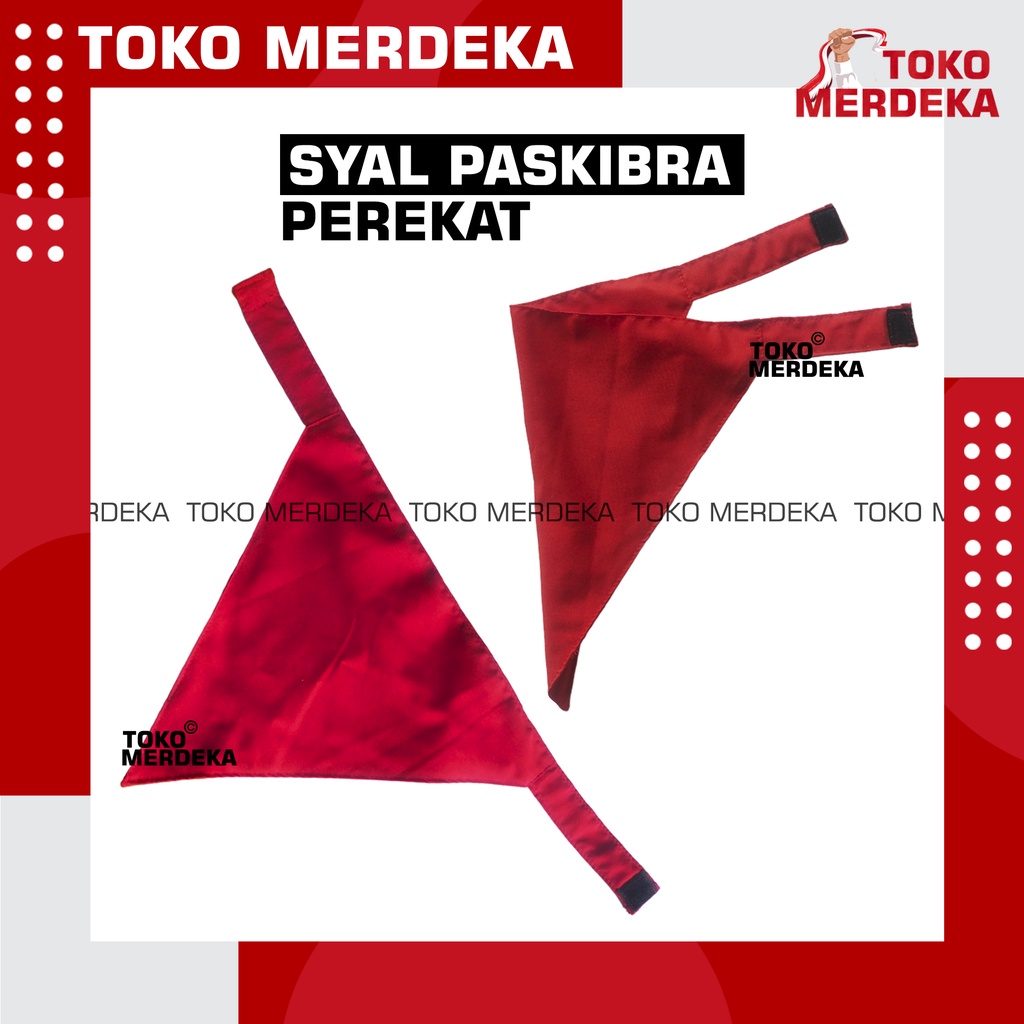 Jual Syal Paskibra Merah Perekat / Scraf Paskibra Merah | Shopee Indonesia
