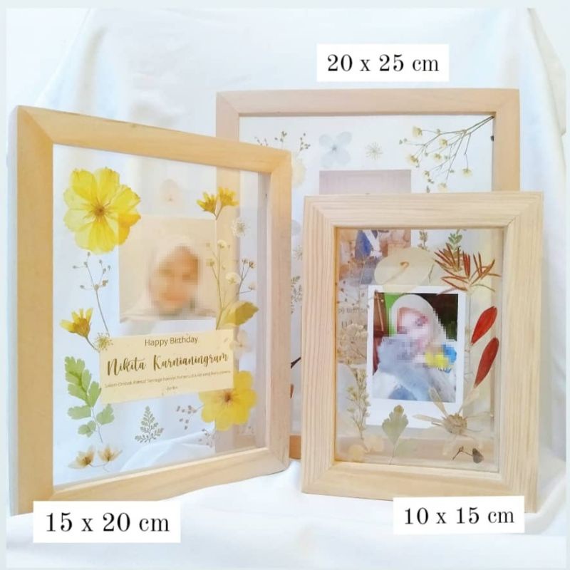 Jual Pressed Flower Frame/Kado Wisuda/Kado Ulangtahun/Kado anniversary ...