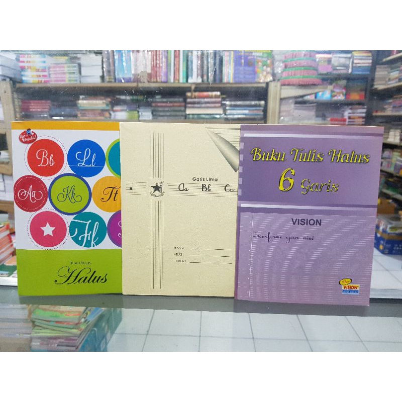 Jual Buku Tulis Halus Garis 3. Untuk latihan menulis hurif elok atau ...