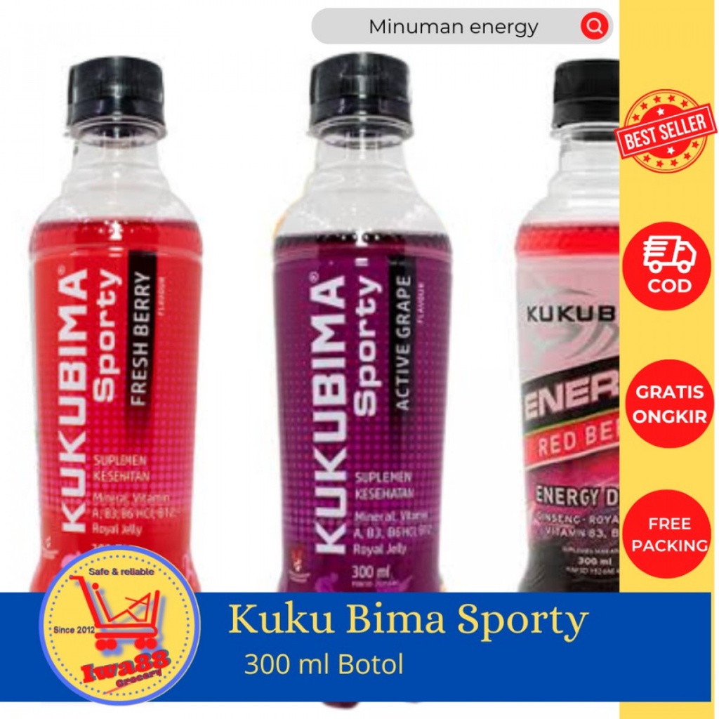 Jual Kuku bima sporty energy drink botol | Shopee Indonesia