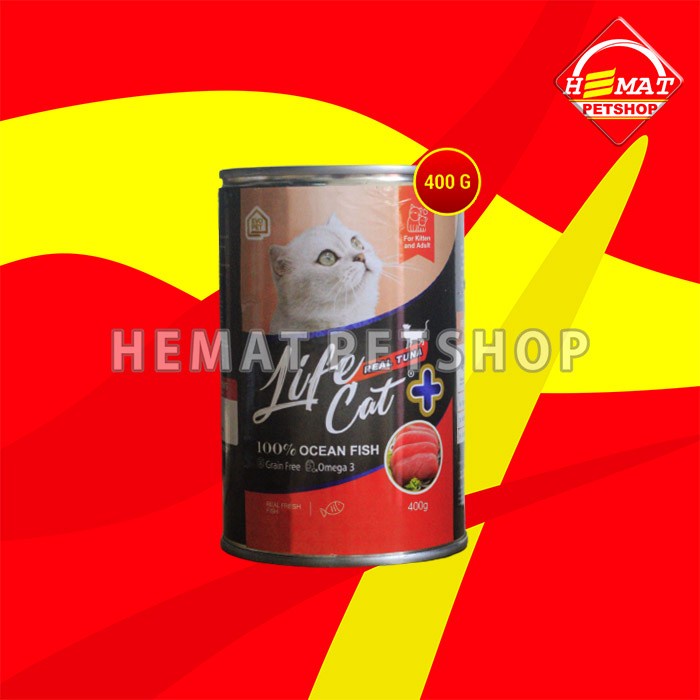 Jual Makanan Basah Kucing Life cat Plus Wet Food Kaleng 400gr | Shopee ...
