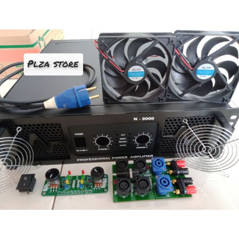 Jual Bok power amplifier tipe N9000 lengkap aksesoris ukuran 3U Box power amplifier N9000 ...