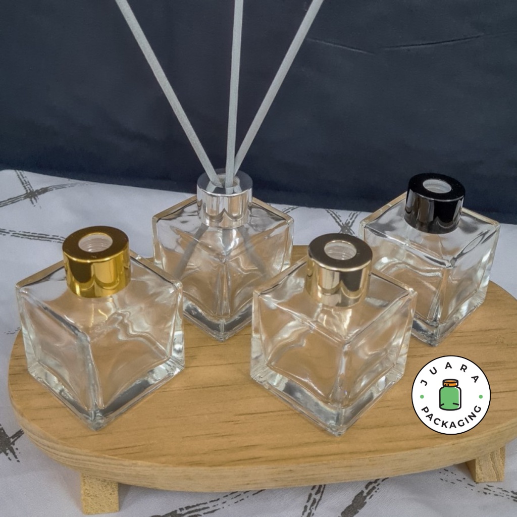Jual Botol Reed Diffuser Kotak CLEAR 50ml/ Botol Diffuser Kotak 50 ml ...