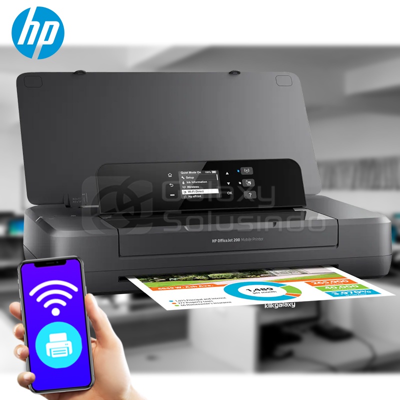 Jual HP OfficeJet 200 Wireless Portable Mobile Printer | Shopee Indonesia