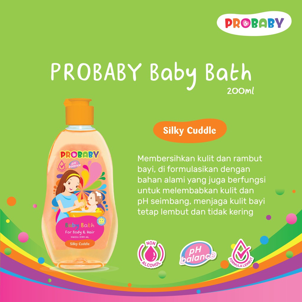 Jual Probaby Baby Bath Silky Cuddle 200ml | Shopee Indonesia