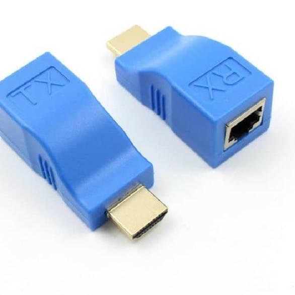 Jual Model Spesial HDMI Extender 30Meter Over kabel LAN Cat5e / Cat6 ...