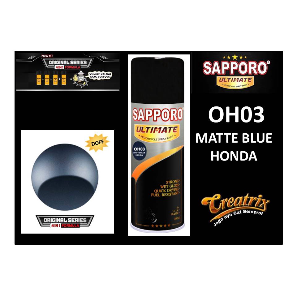 Jual Sapporo Ultimate OH03 Matte Blue Honda / Original Series 4IN1 ...