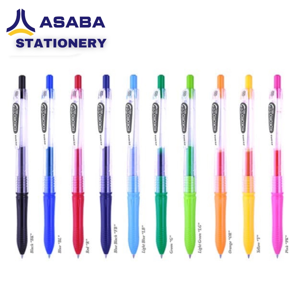 Jual Asaba Stationery - Bulpen/Pen/Pulpen Warna-Warni Gel Kokoro 05 ...
