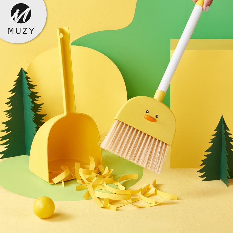 Jual Muzy 2 in 1 Set Sapu Pengki Alat Pembersih Broom Set Dustpan Cute ...