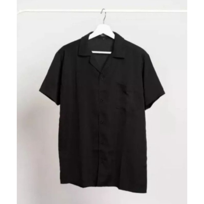 Jual ~KEMEJA POLOS LENGAN PENDAK HAWAIAN CLASSIC SHIRT KEMEJA PANTAI ...