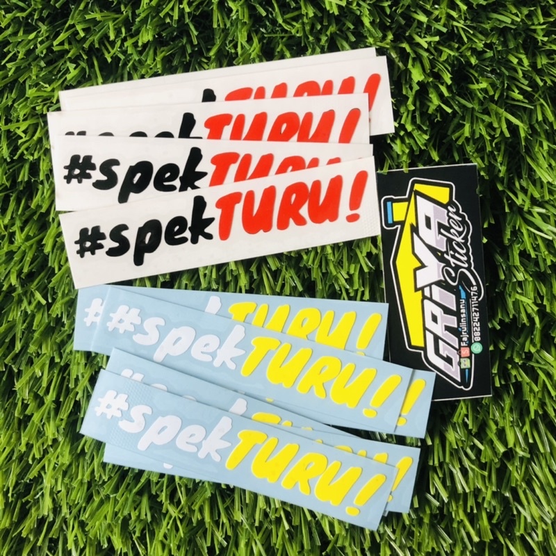 Jual Stiker #spekturu! sticker cutting SPEK TURU | Shopee Indonesia